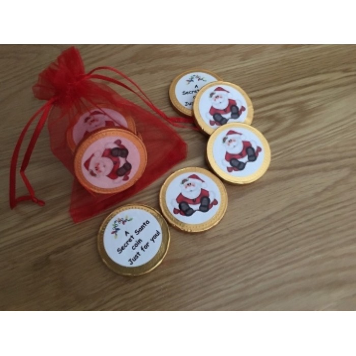 5 Secret Santa Chocolate Coins
