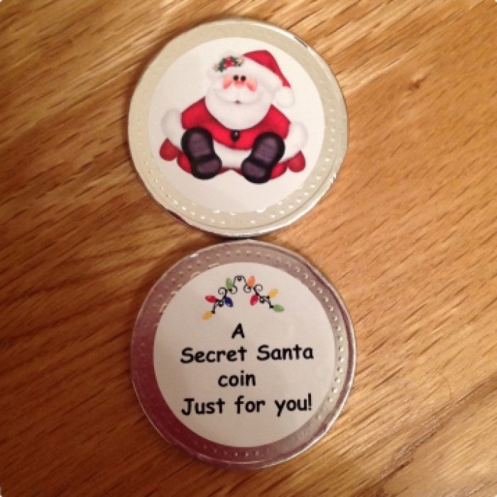 5 Secret Santa Chocolate Coins